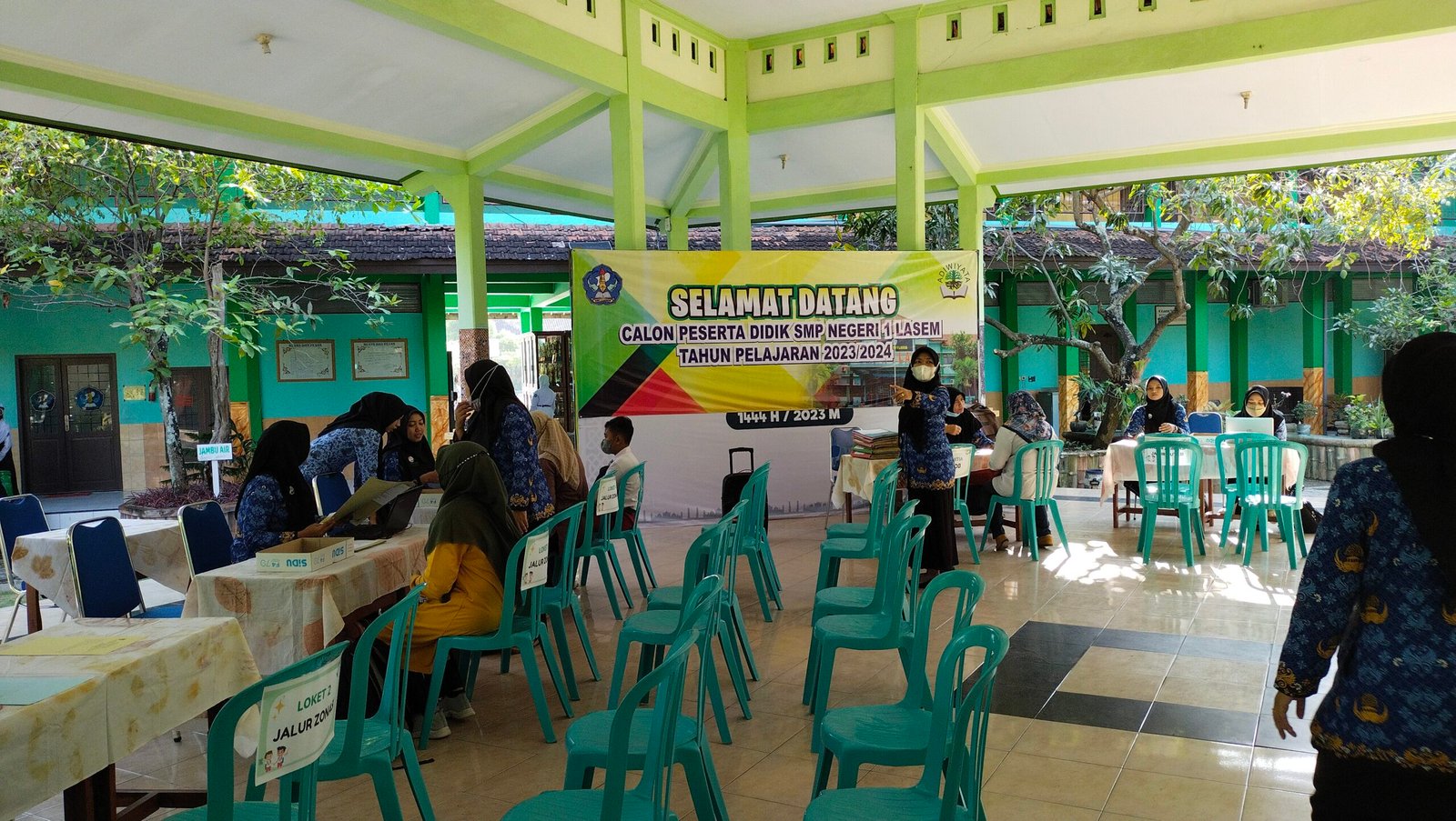 Hari Pertama Pendaftaran PPDB SMP Negeri 1 Lasem TP 2023/2024