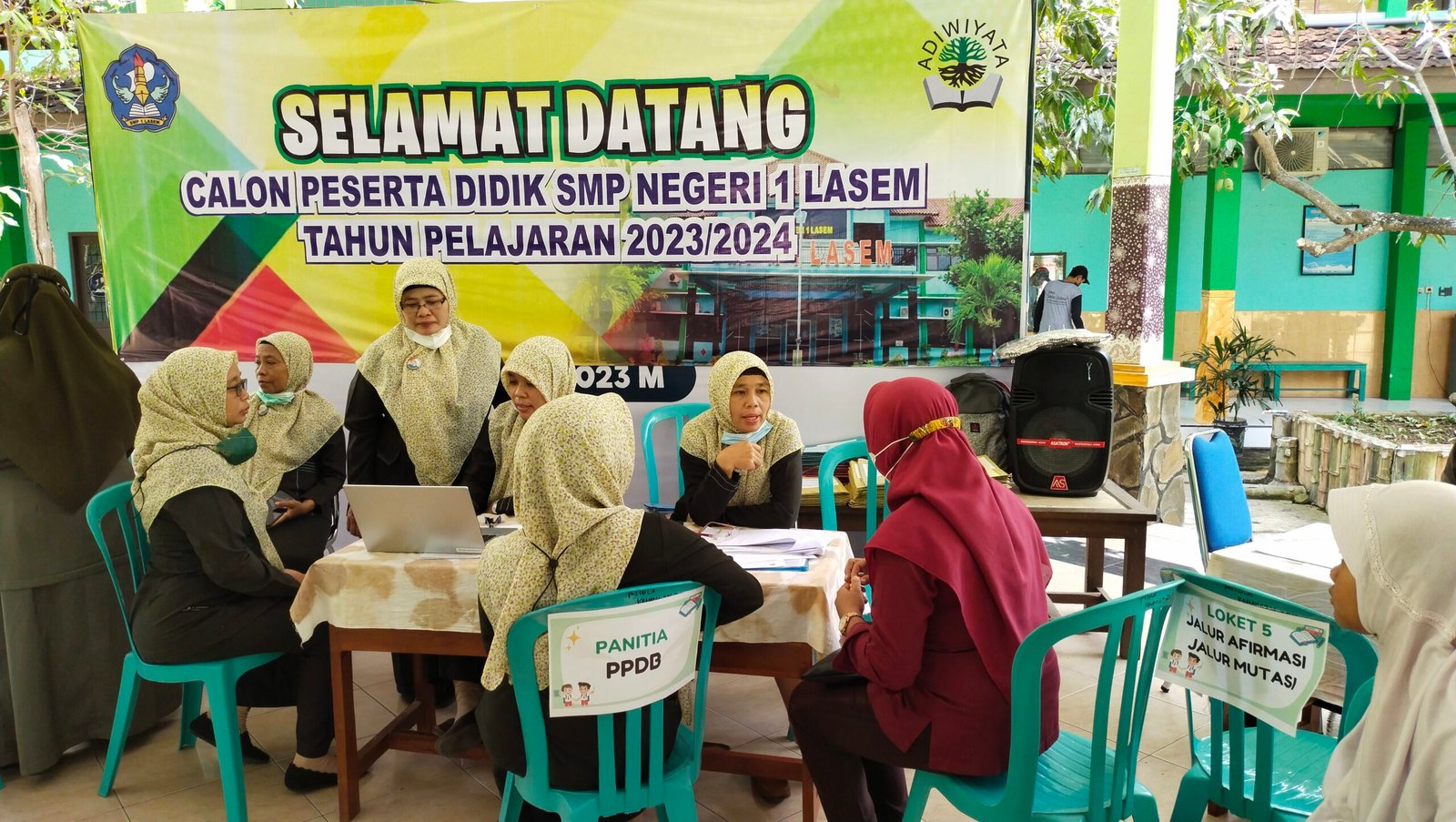 Hari Kedua Pendaftaran PPDB SMP Negeri 1 Lasem TP 2023/2024